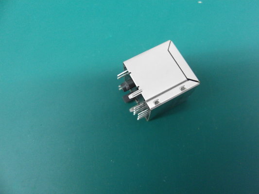 PCB Mountable Filter RJ45 Connector With LED / 180 Degree Top Entry RJ45 Magjack 18.75mm