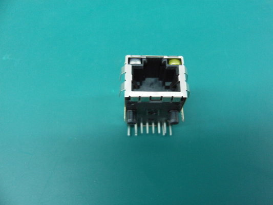 6p8c Set- Top Box JP011821UNL Rj45 Connector With LED 6 Pins , 1 x 1 Port