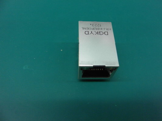 модуль POE RJ45 Jack локальных сетей 10/100/1000Base-T с штырями Платы-Вверх 10 СИД