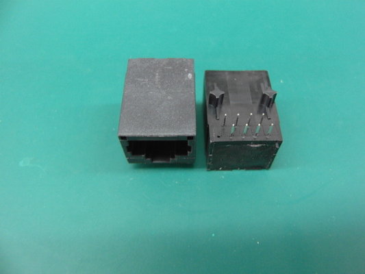 Переключите разъем Toolless черный 8Pin 8P8C POE RJ45 Jack с внутренним Magnetics