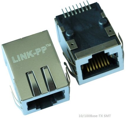 J0C-0006NL10 / 100Base-TX SMT RJ45 Connector Integrated Magnetics LPJ19111CNL