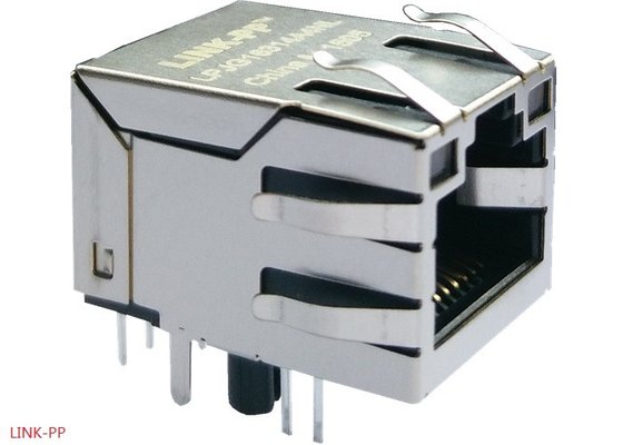 1-6605834-1 Shielded POE RJ45 Connector With Resistor LEDS LPJ16249AZNL