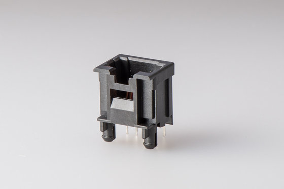 Plastic RJ11 RJ45 Jack Cat6 Rj45 Socket Top Enter Female Connector  4P4C/ 8P8C Single Port