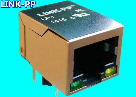 PRJ-005A RJ45 Modular Female Jack With Inline LEDs LPJ0011HBNL 10 / 100base-T