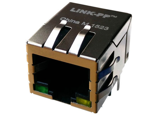 7499111441A Magnetic RJ45 Jack Matched ATXMEGA128C3-AUR In Layer switch