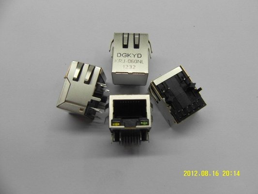 1x1 Tab Down RJ45 Single Port Connectors with 10/100BASE Transformers