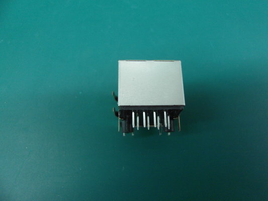 1 X 1 Vertical Mount LEDS Magnetic RJ45 Single Port Jack CAT6 With Side Entry