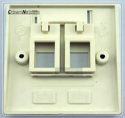 2 port RJ45 Face Avant Network Face Plate