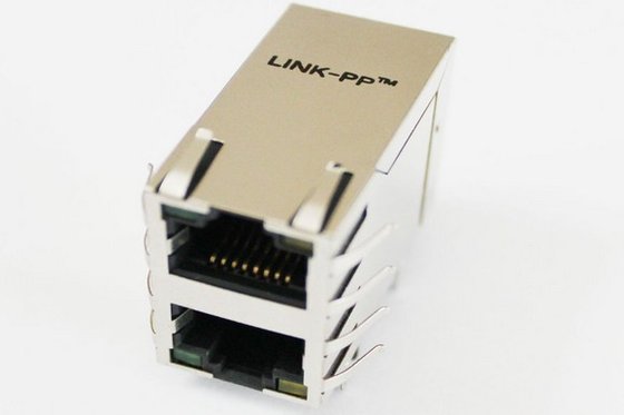 Low Heat Shielded 1 Port RJ45 Connector 10BASE-T / 100M Network Cables And Connectors