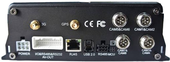 IEEE802.11n WIFI GPS Mobile DVR 8-ch Video Input With Two USB 2.0 Port
