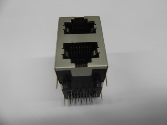 10/100 Base 2X1 2 port  Rj45 Lan Jack / RJ45 Receiver filter, RJ45 with Transformer
