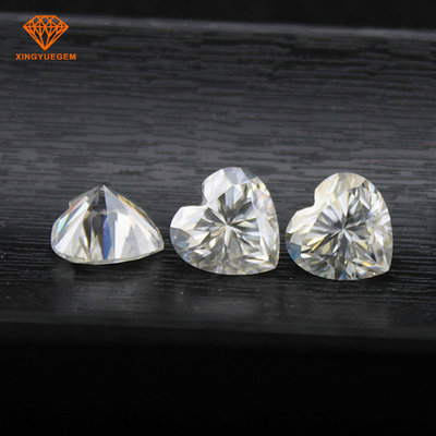 6.5mm 1carat Heart cut synthetic China Moissanite for diamond jewelry