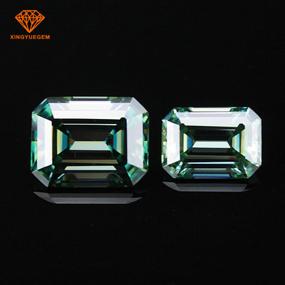 Wholesale factory price green diamond color 3 carat  VVS high quality synthetic jewelry gemstone