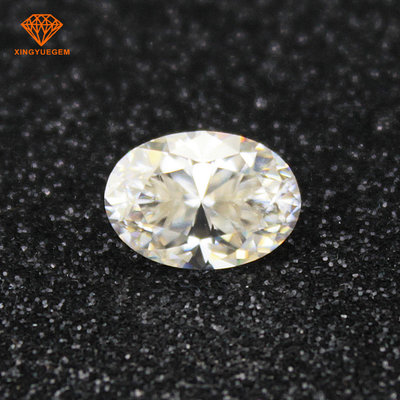 China Synthetic Oval shaped EF white VVS Clarity 1Carat moissanite diamond