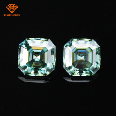 VVS1 diamond color asscher cut 1.2 carat moissanite stones wholesale