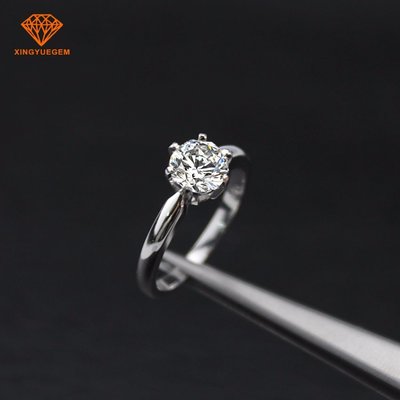 2 carat super white round loose moissanite for 14K 18K gold white diamond ring