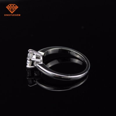 2 carat super white round loose moissanite for 14K 18K gold white diamond ring