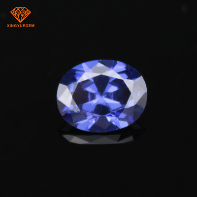 Wuzhou factory wholesale tanzanite oval shape synthetic cubic zirconia stone