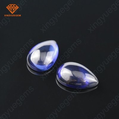 Teardrop shape cabochon 34#  3A synthetic corundum sapphire gem stone