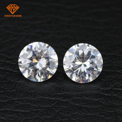 Good quality European machine cut 6mm 8mm synthetic CZ stones for Jewelry