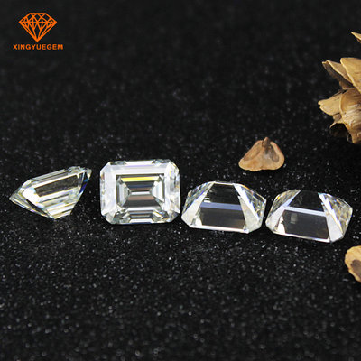Lab created  2 carat VVS diamond loose with perfect emerald cut 6*8mm Test Positive