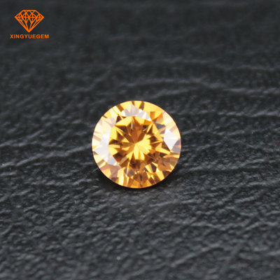 Cheap wholesale 3A 5A champagne diamond color loose cubic zirconia stone