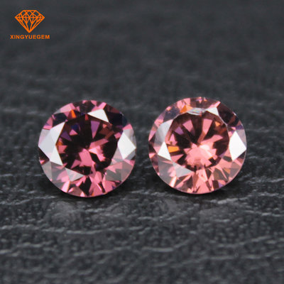 Fashion M-garnet diamond color round cut loose cubic zirconia jewelry