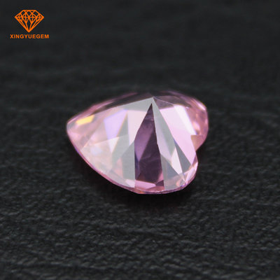 Wholesale price for  3A 5A pink color cubic zirconia gemstone with excellent heart cut