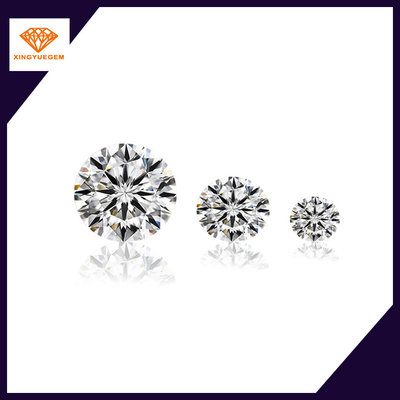 China star cut white lab created diamonds with 5A high quality round cubic zirconia stones