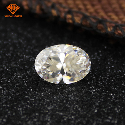 GH Near colorless white moissanite Oval cut high polished synthetic VVS Diamond