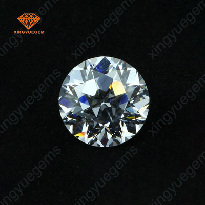 China cheap wholesale white round shape high quality aaaaa cubic zirconia