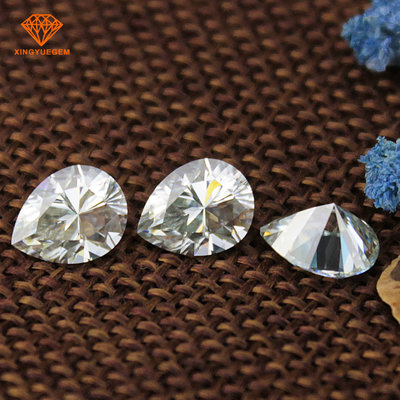 Synthetic pear shape moissanite loose gemstones 2 carat 6*8mm in loose gemstone