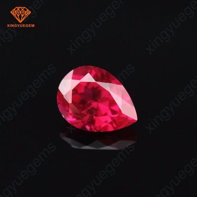 Pear shape synthetic red corundum ruby stone in aaa Grade quality factory price wholesale