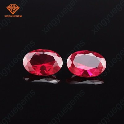 Oval cut red corundum ruby gemstone with aaa aaaaa quality wholesale for ruby diamond ring