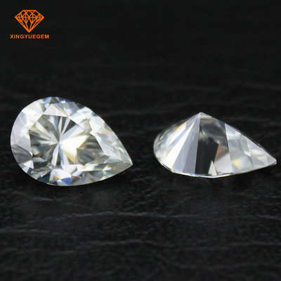 Pear shape synthetic diamond VVS clarity GH clear white color moissanite diamond