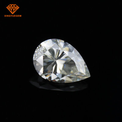 Pear shape synthetic diamond VVS clarity GH clear white color moissanite diamond