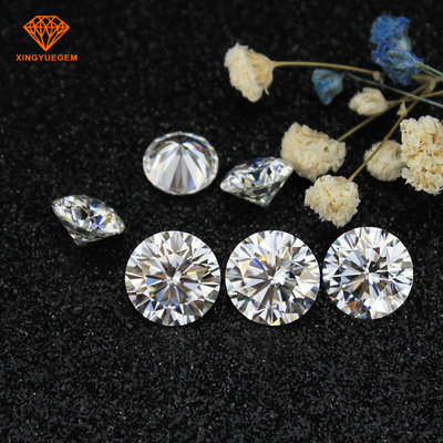 High quality E-F pure white color round loose 1 carat 6.5mm moissanite diamond for engagement rings
