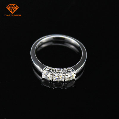 Forever brilliant 1 carat 14k gold white moissanite diamond ring, jewelry engagement ring