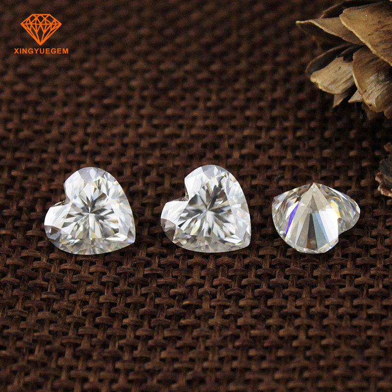 6.5mm 1carat Heart cut moissanite white loose jewelry diamonds price per carat