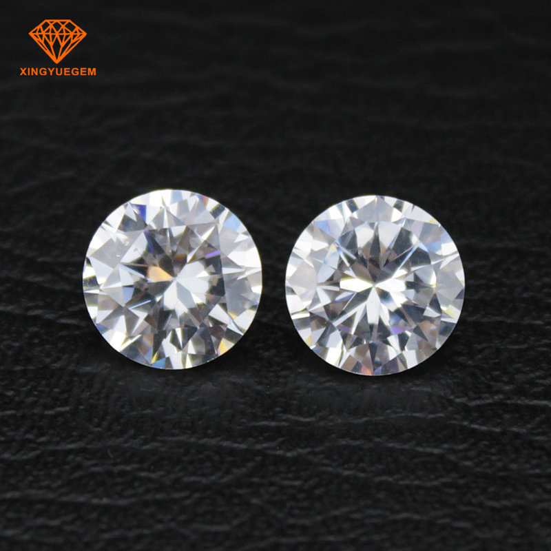 Good quality European machine cut 6mm 8mm synthetic CZ stones for Jewelry