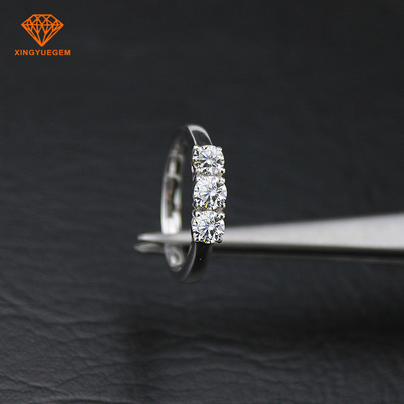 Forever brilliant 1 carat 14k gold white moissanite diamond ring, jewelry engagement ring