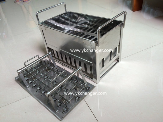 China Popsicle molds ice cream molds ice pop molds stainless steel commercial use with stick extractor supplier