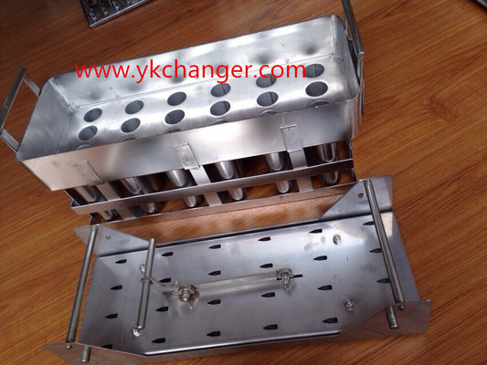 Stainless steel basket mold italian type freezer tank channel mold for ice cream gelato stick holder supplier