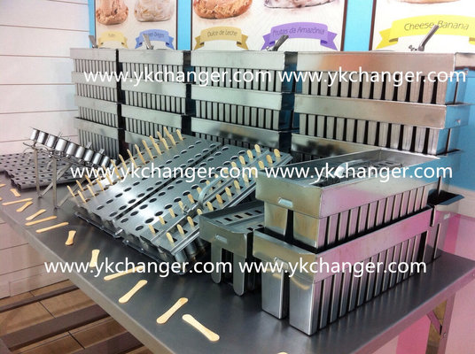 Pop machine ice mold ice pop mold popsicle mold stainless steel with extractor supplier