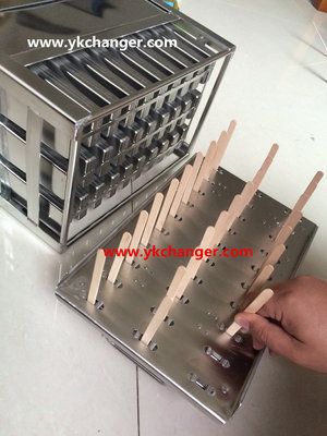 Ice Pop mold set stainless steel commercial use manual type with stick holder supplier