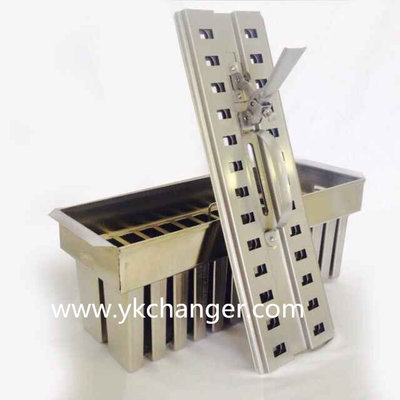 Icy pop molds box metal ice cream molds set stainless steel with stick holder stick aligner paleta shape supplier