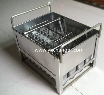 Stainless steel ice pop molds basket ice pop molds with stick holder 90ml 40pieces plasma robot welding high quality supplier