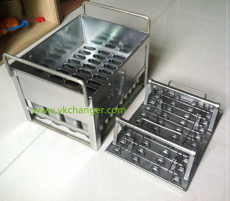 Stainless steel ice pop molds basket ice pop molds with stick holder 90ml 40pieces plasma robot welding high quality supplier