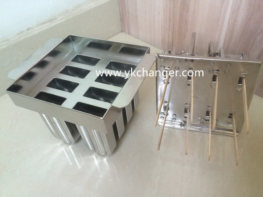 Stainless steel ice lolly molds DIY home use food grade high quality 8pieces each time with stick holder supplier