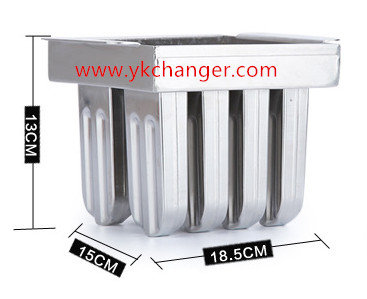 Ice pop molds DIY home use stainless steel food grade high quality 8pieces each time with stick holder supplier